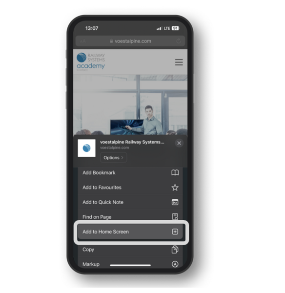 Add Railway Systems Academy learning platform to Your iPhone or iPad ...