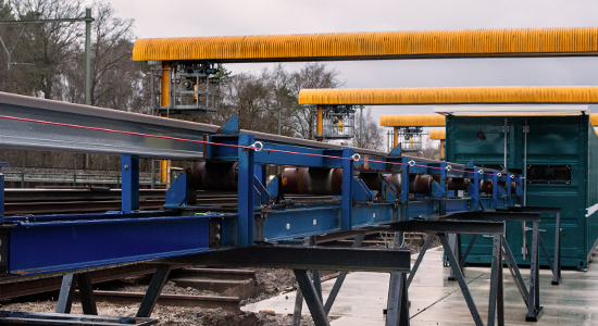 Coating production line re-opened: 360 meters of coated rails ...