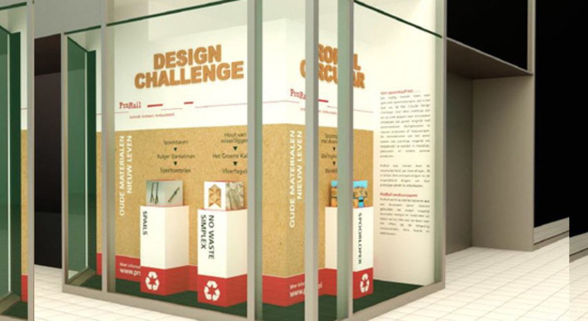 Mini tentoonstelling Rail circulair design challenge op Utrecht ...